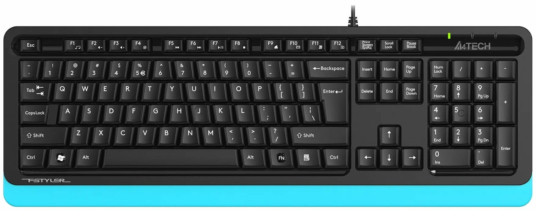 Клавиатура проводная A4Tech Fstyler (FKS10 BLUE)