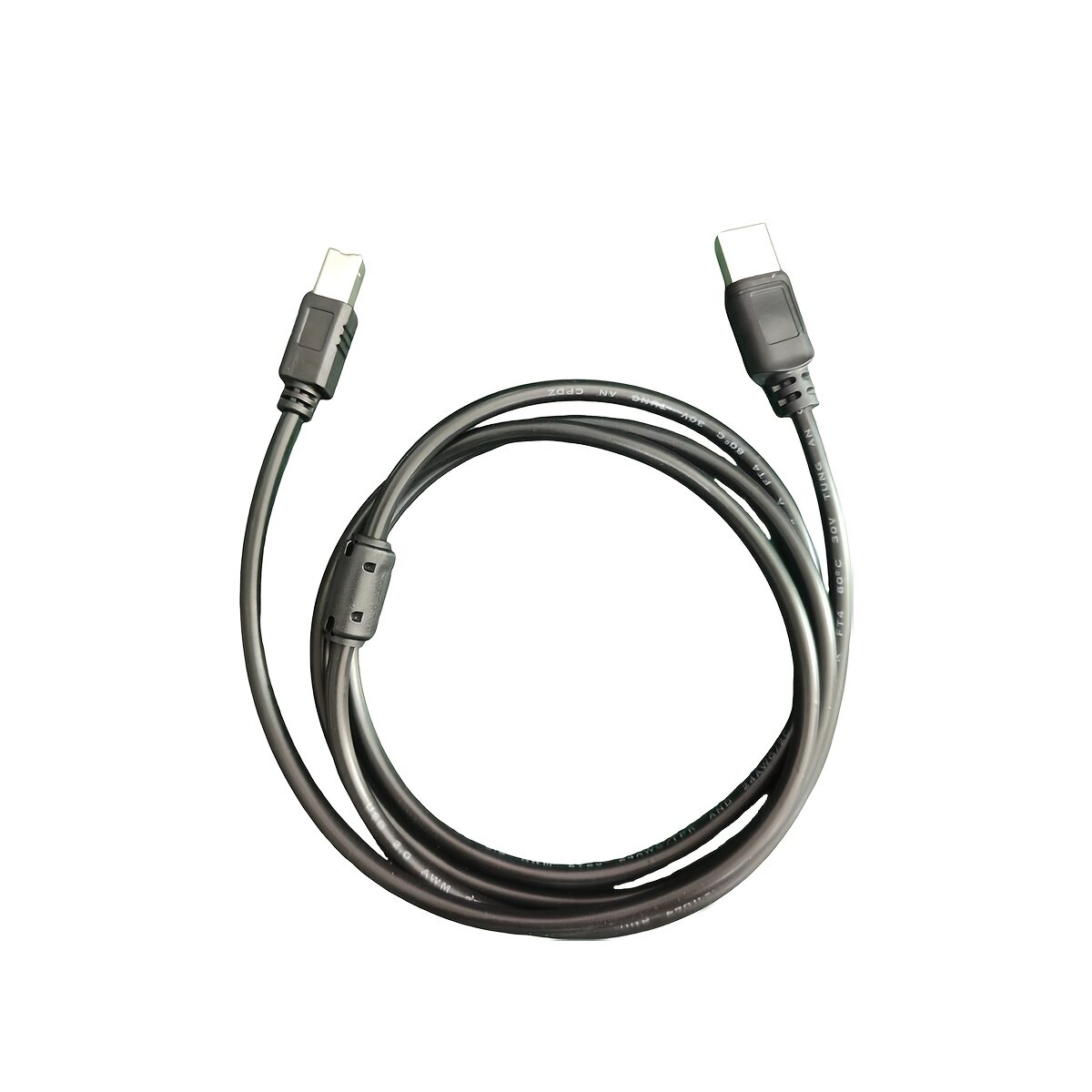 Кабель USB 2.0 для принтера с квадратным разъемом, 1.5 м, полностью медный, черный