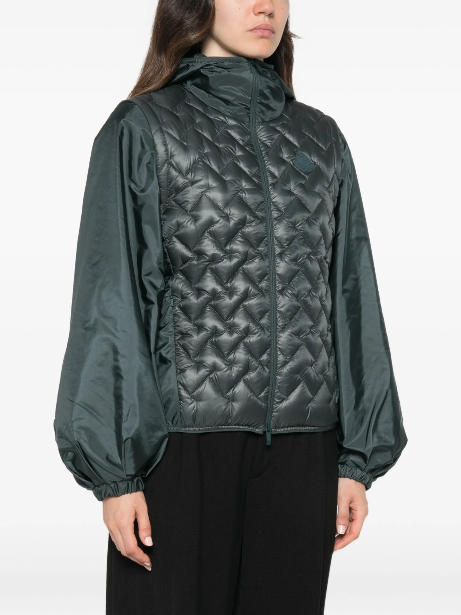 Куртка Moncler Quilted-panel hooded jacket, размер 42 — фото 1