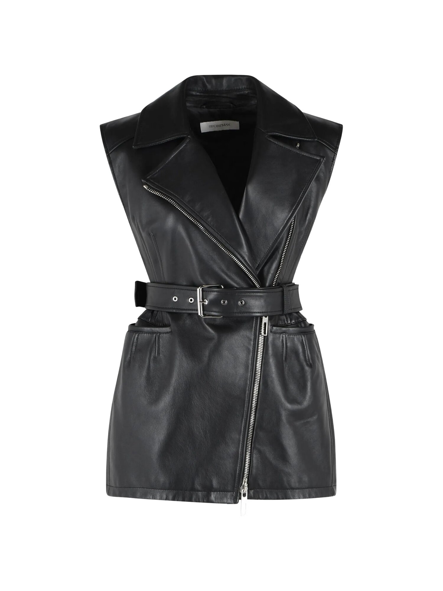 Пиджак Belted sleeveless jacket