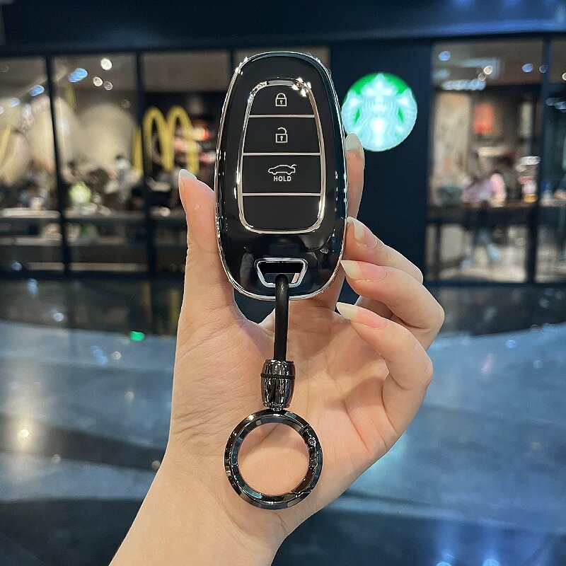 H-Style чехол для ключей автомобиля с шнуром, черный, одинарный комплект