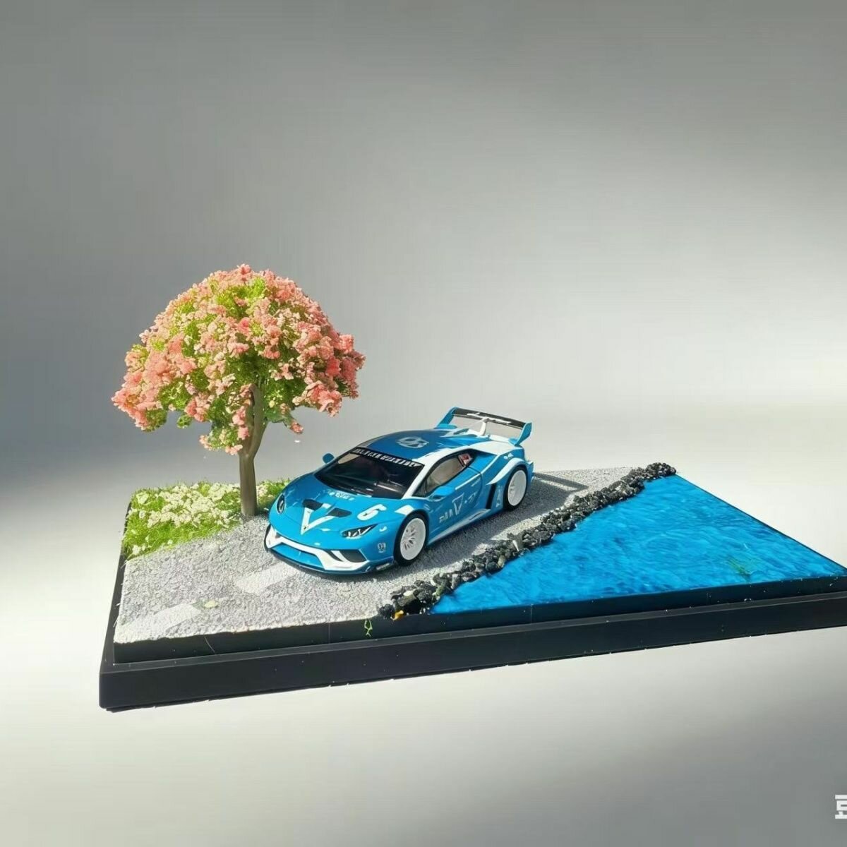 Car Bay Гараж для машинок 1:64. ручная работа (Без модели автомобиля). Игрушечный гараж для моделек. Подарок мальчику
