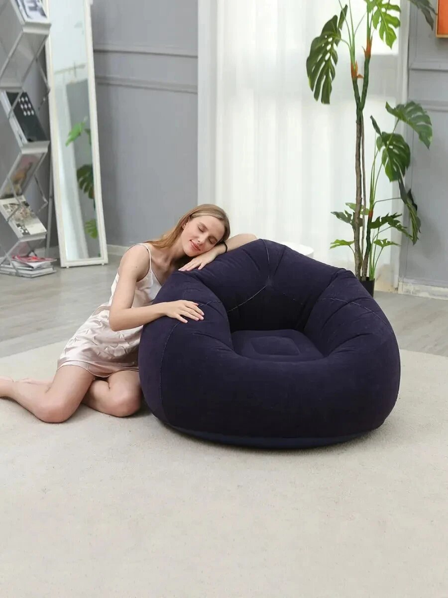 Надувной диван-кресло Dark Blue Sofa