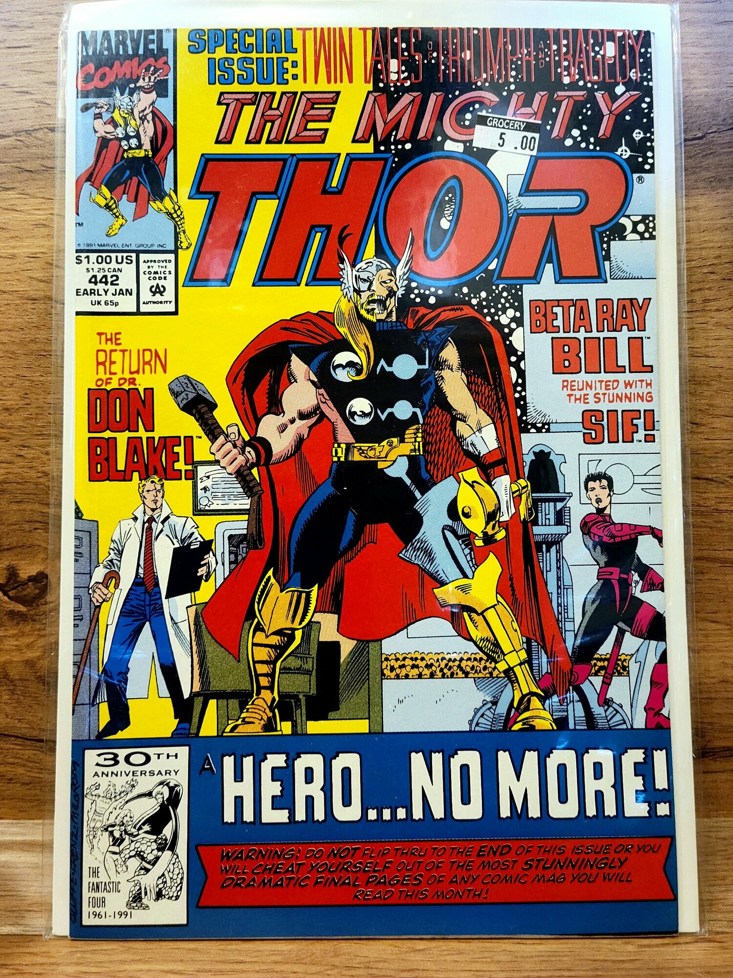Ретро Комикс Thor #442. 1991 Год. Оригинал!