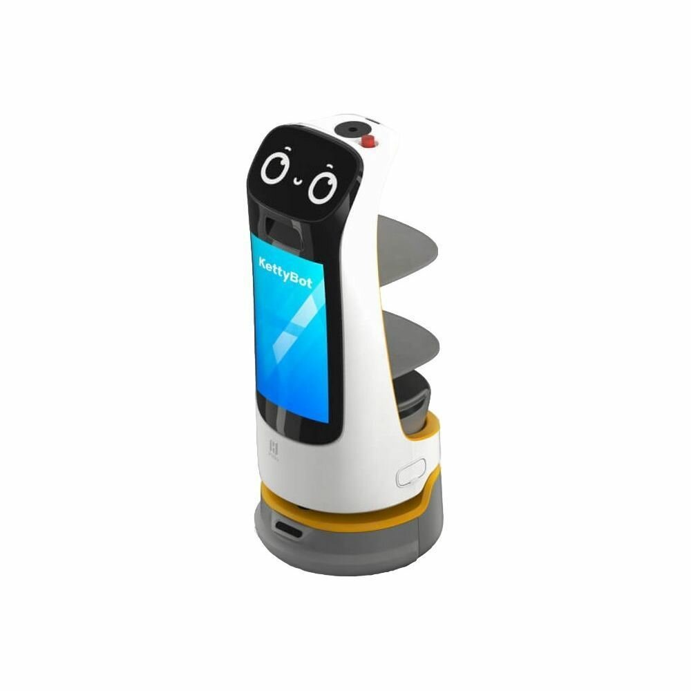 Сервисный робот-доставщик PuduRobotics модели KettyBot Pro в компл. с зарядной станц, белый