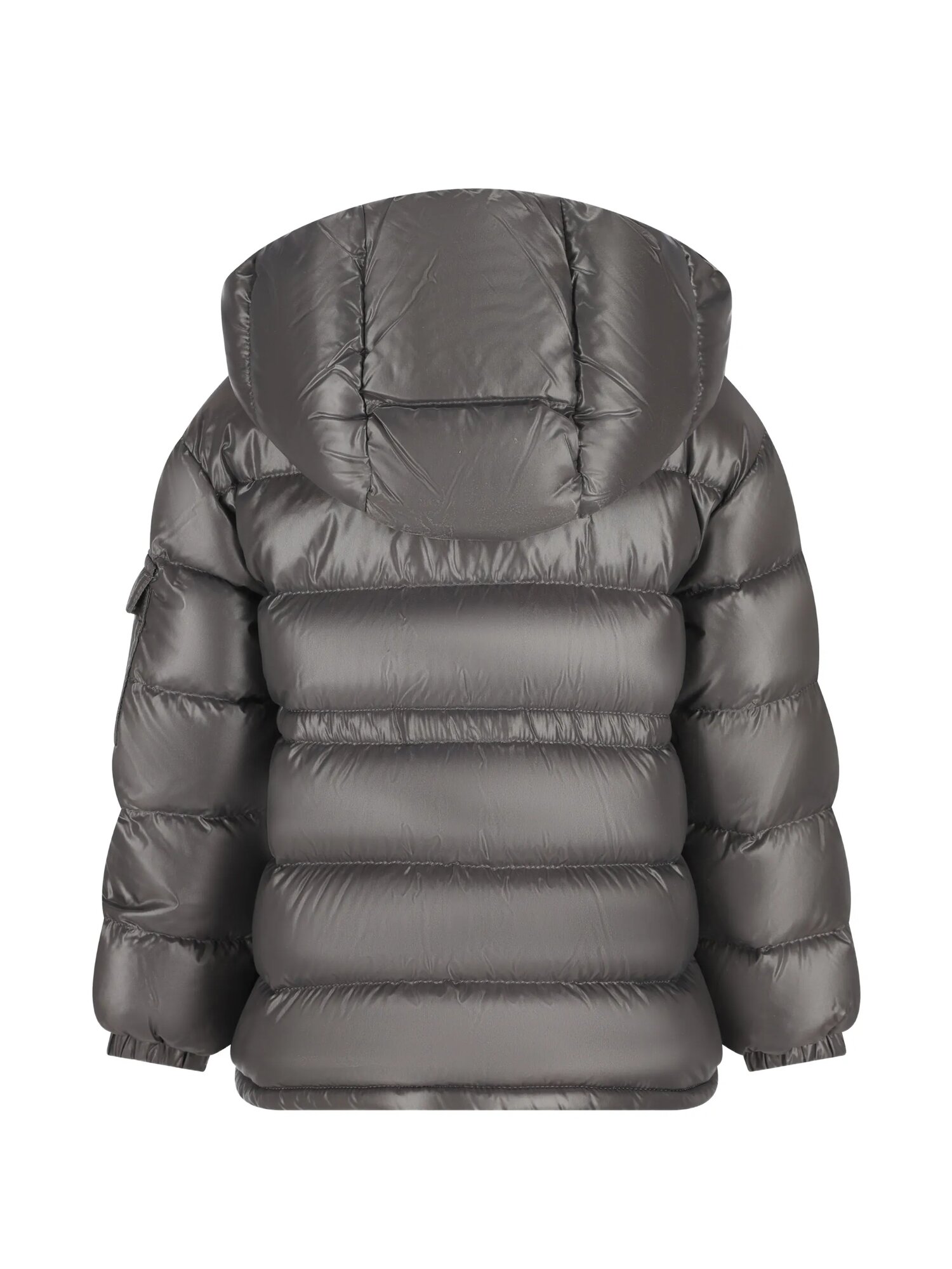 Пуховик Moncler, размер 3 года, серый/синий/голубой — фото 1