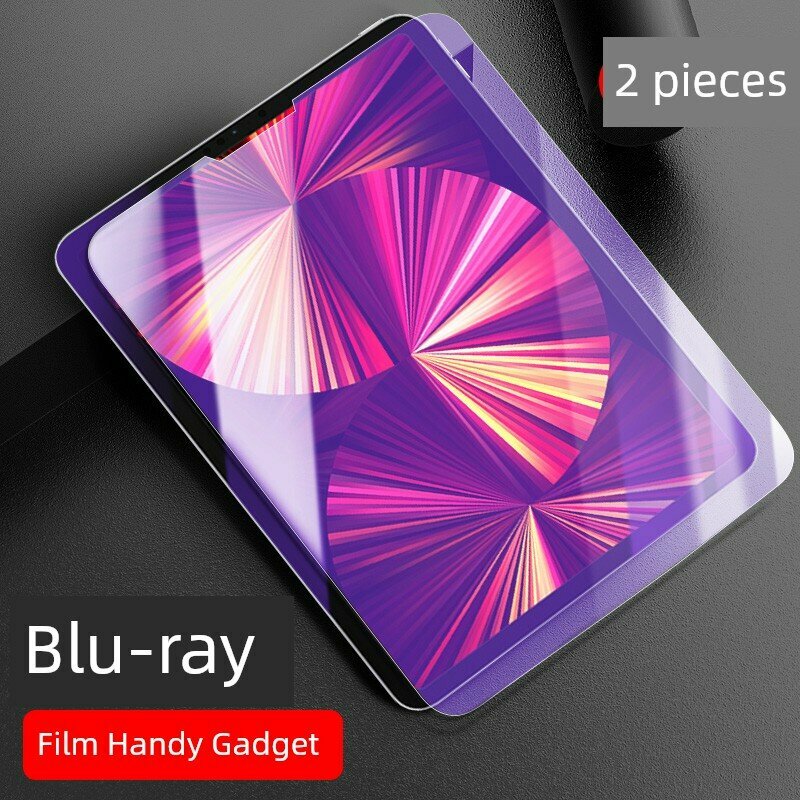 IPad Pro 2021 12.9 дюймов Diamond Blue Light Темперированный Стеклянный Фильм 2-упаковка Защита Глаз с Установочным