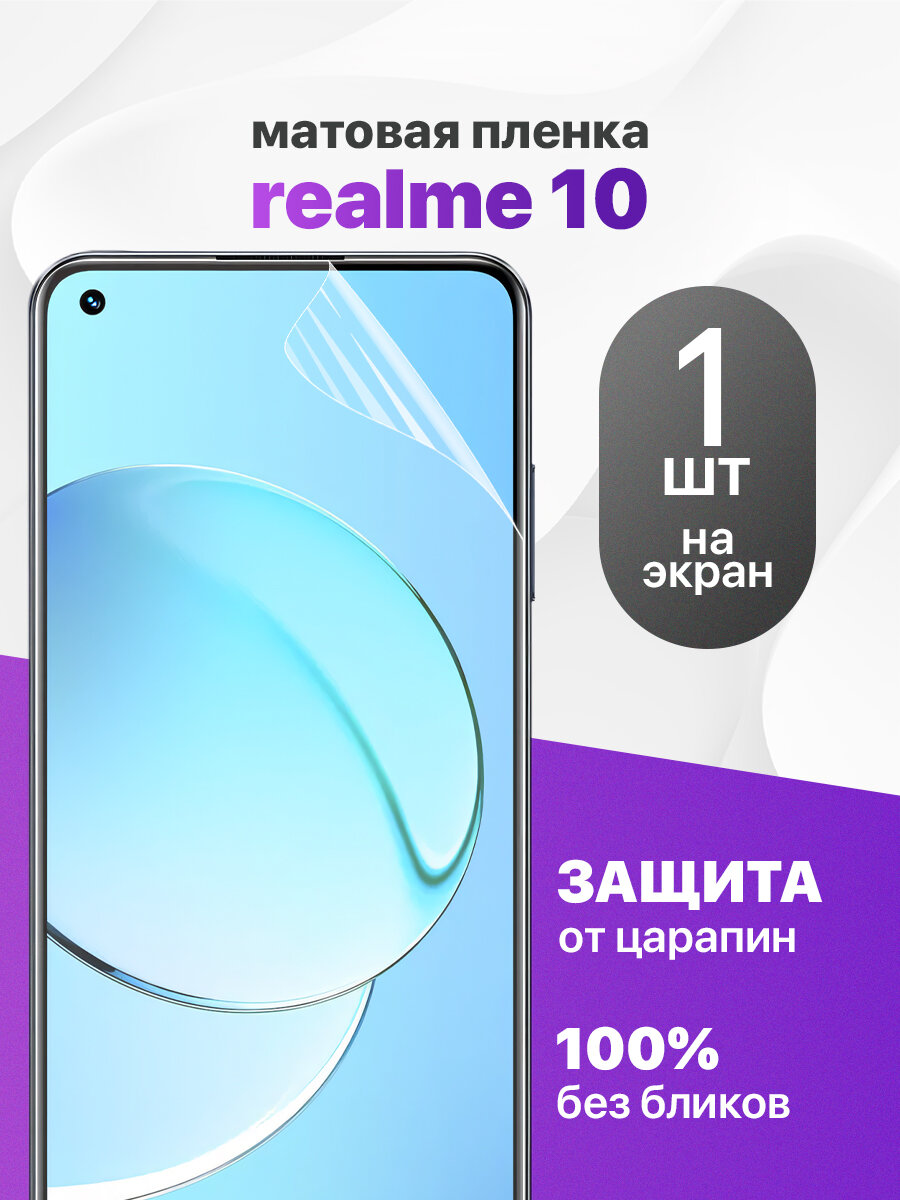 Матовая гидрогелевая пленка для Realme 10 4G