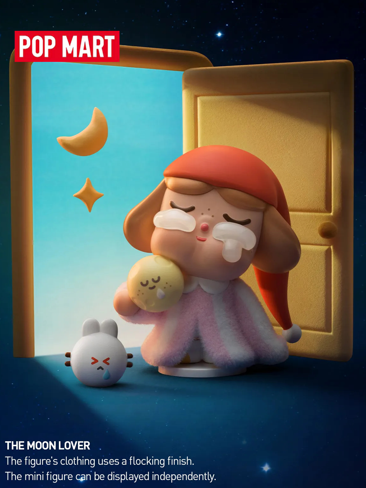 Коллекционная фигурка Слепая коробка Pop Mart CRYBABY CRYING TO THE MOON SERIES FIGURES-THE MOON LOVER
