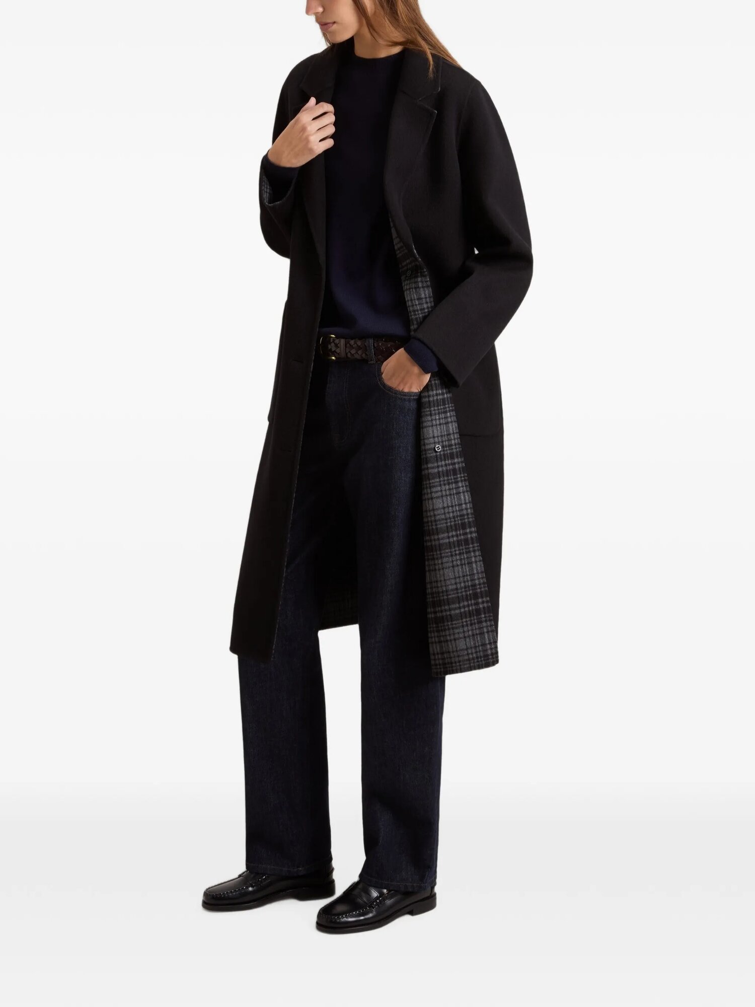 Пальто Woolrich Wool single-breasted coat, размер 50-52, black — фото 1