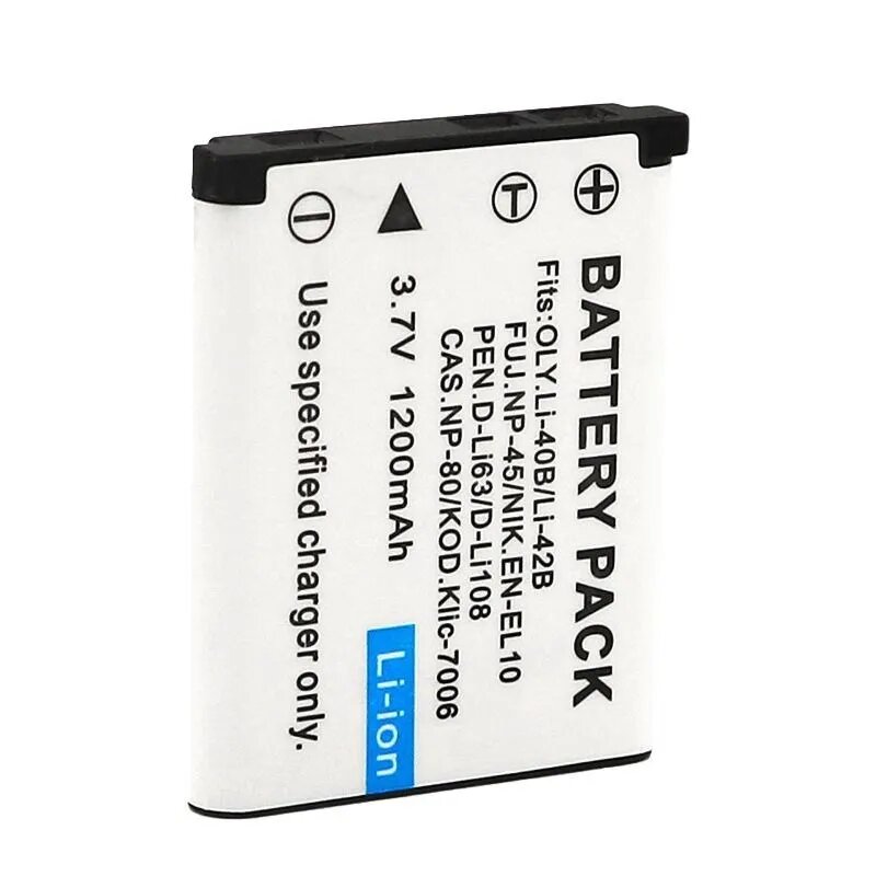 Np-45 Li-42B Li-40B EN-EL10 батарея камеры, для OLYMPUS U700 U710 FE230 FE340 FE290 FE360, для аккумулятора Fuji KLIC-7006 D-LI108 NP-80