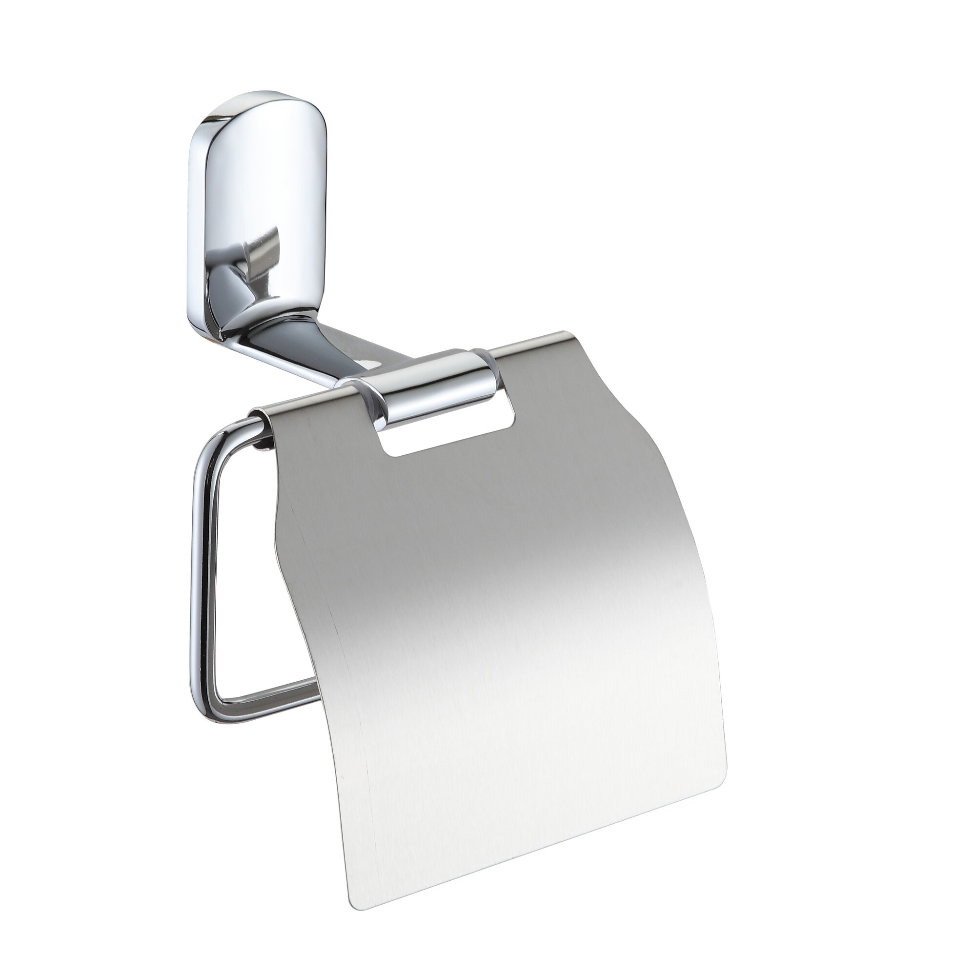 Держатель для туалетной бумаги Swensa Slick SWR-5600-06 с крышкой цвет хром