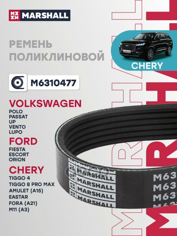Ремень поликлиновой MARSHALL арт. M6310477