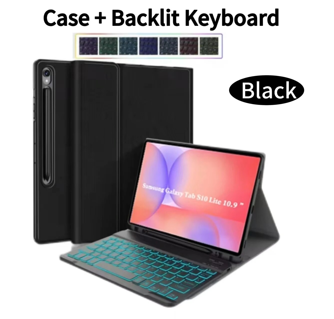Чехол-клавиатура для Samsung Galaxy Tab S10 Lite, черный, French