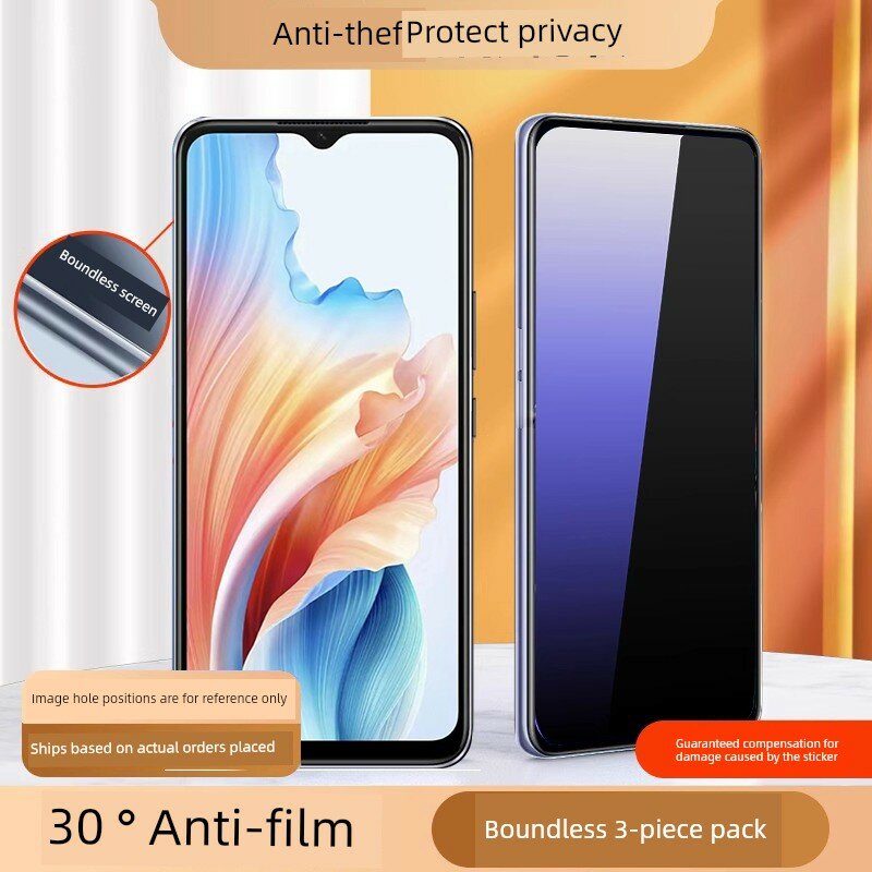 OPPO A91 Защитное стекло с приватностью 30°, 3 шт. безрамочная конструкция