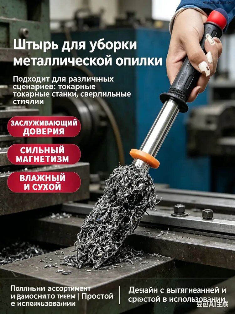 Магнитный сборщик стружки с защитным кожухом