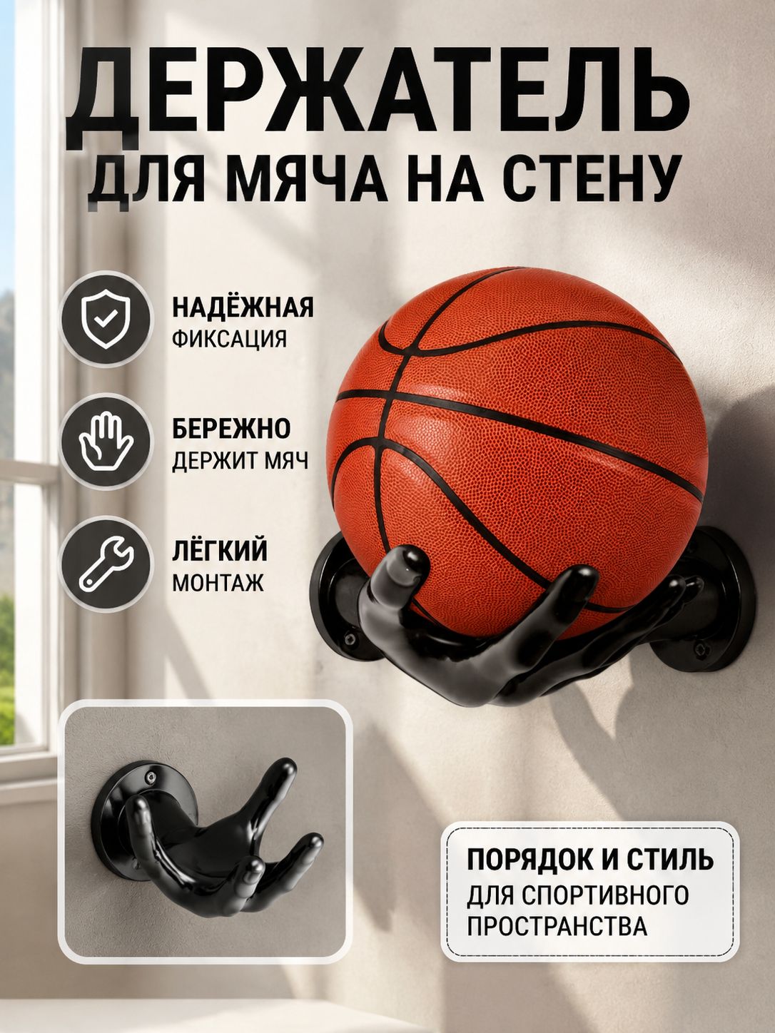 Poxel Держатель спортивного инвентаря