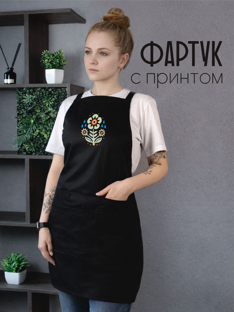 Фартук с принтом Цветок