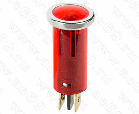Лампа индикаторная WL-02(red) 12В красная************************