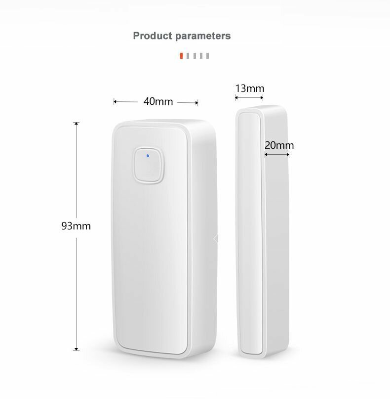 Датчик открытия-закрытия дверей и окон Tuya (Wi-FI, умный дом, работает с Алисой)