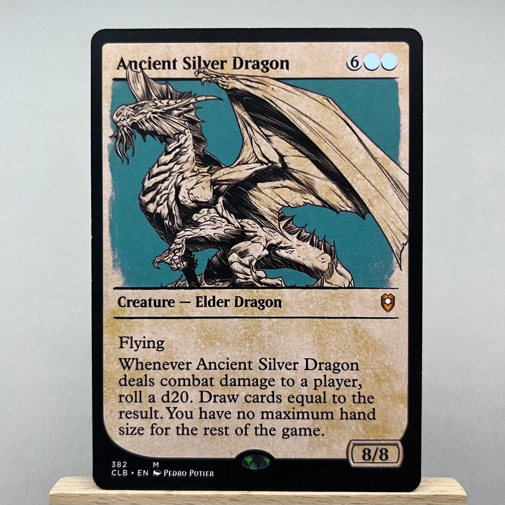 Ancient Silver Dragon Magic: The Gathering, Серебряный, 382CLB