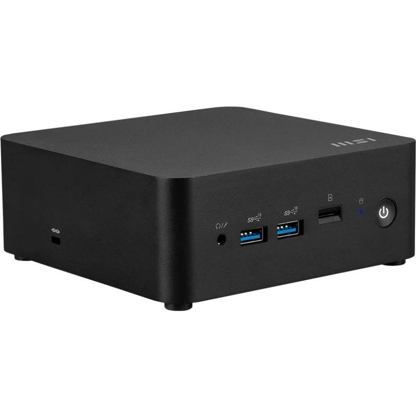 Неттоп MSI Cubi NUC 1M-053BRU Intel Core 3 100U (2P+4E/6T) UHD Graphics Barebone GbitEth Wi-Fi BT Free DOS черный