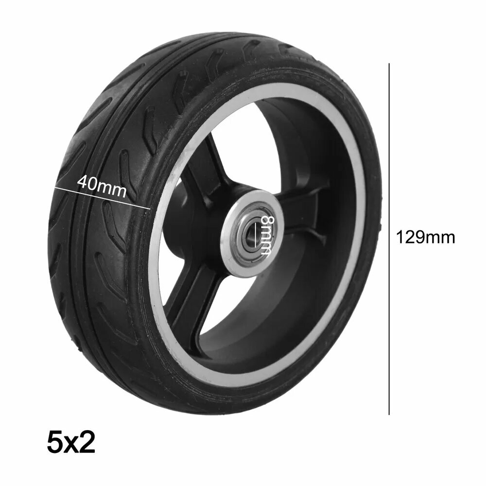 5-дюймовое цельное колесо 5*1,6 5,5x2 для электросамоката 5x2