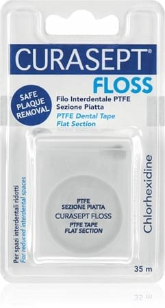 Зубная нить Curasept Dental Tape PTFE Flat Section, 35 м