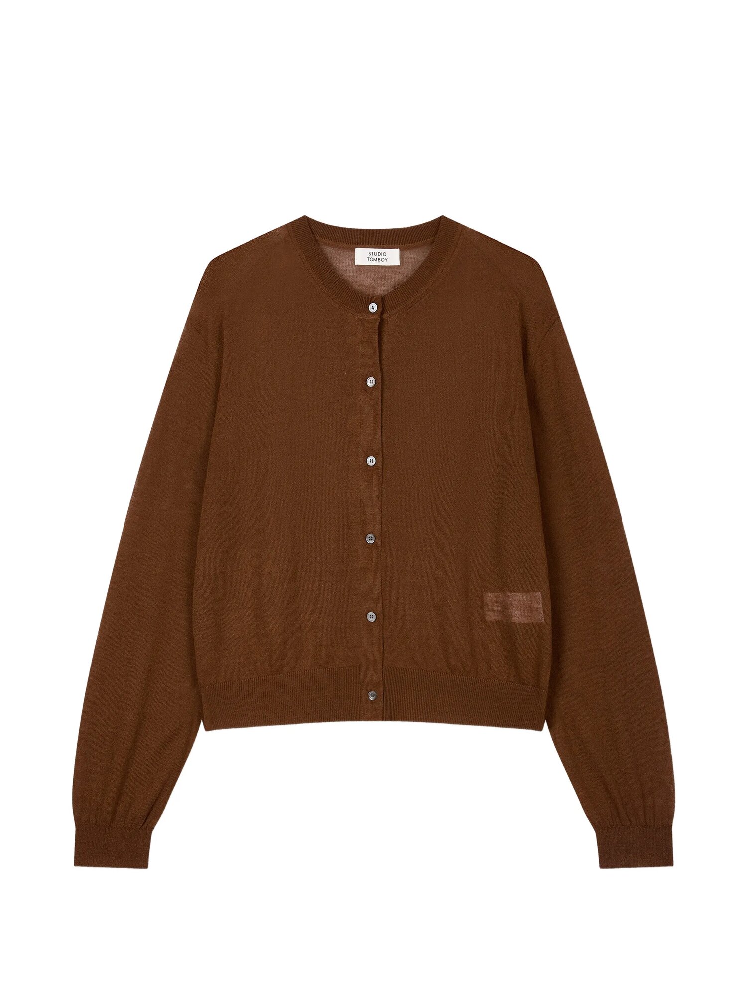 Кардиган Ribbed-trim button-up cardigan