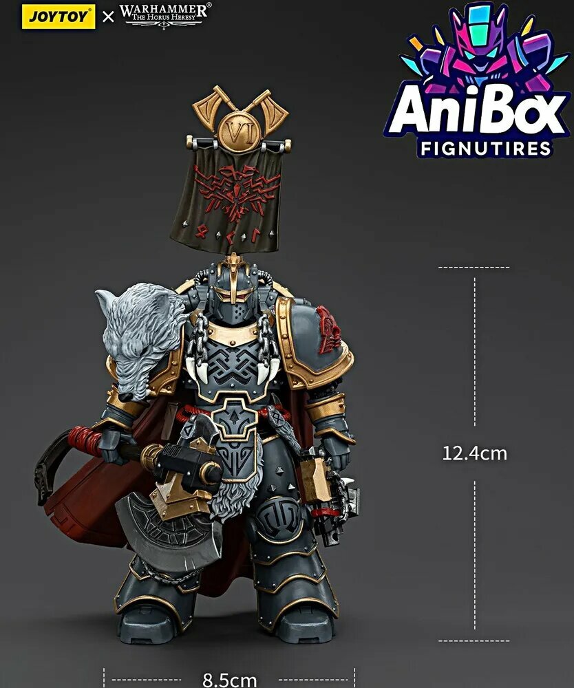 AniBox warhammer 40000 Space Wolves Legion Praetor with Power Axe and Combat Shield JOYTOY 1/18 подвижная фигурка сменные аксессуары высокая детализация