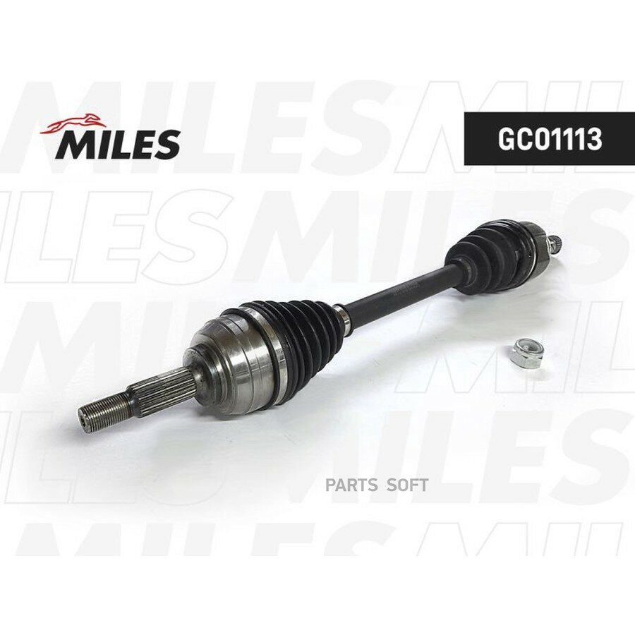 MILES GC01113 Привод в сборе RENAULT LOGAN/CLIO 1.4-1.6 06- лев. ()