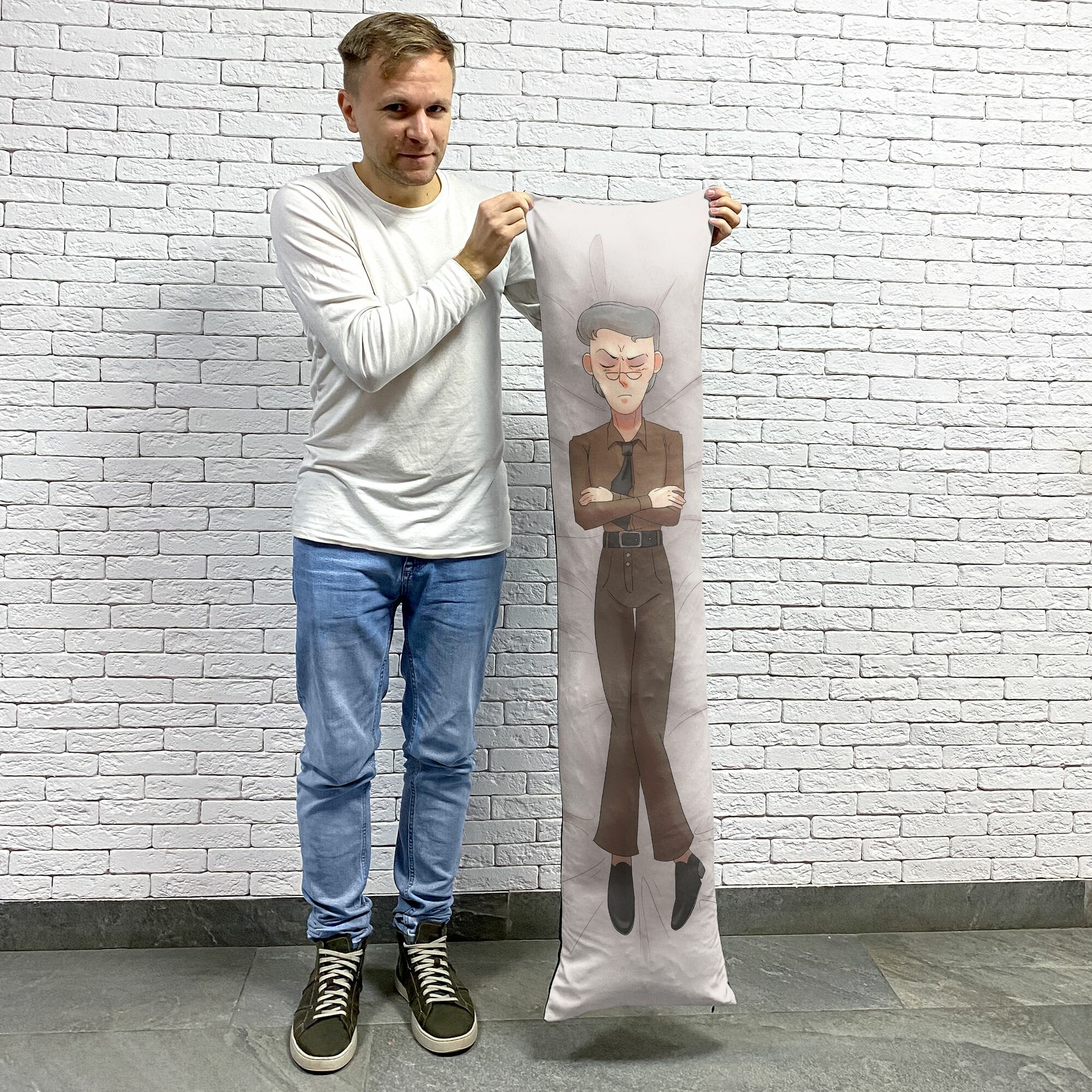 Подушка дакимакура 13 карт Пик и Куромаку 35x140 см
