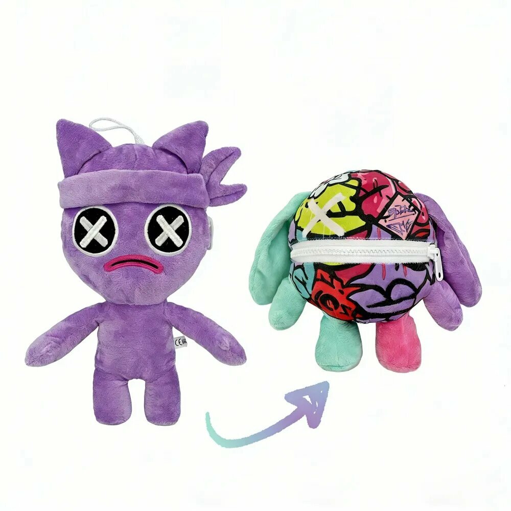 Мягкая игрушка poppy playtime, поппи плейтайм 5, wrongside outimals игрушки, 25cm