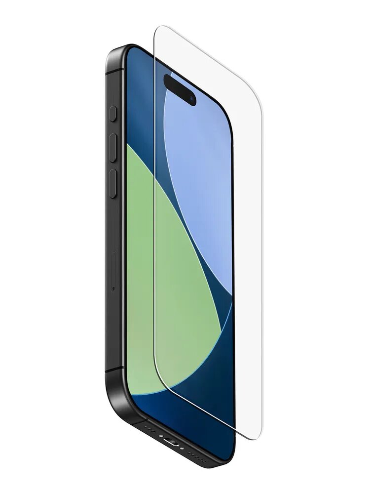 Защитное стекло Uniq "OPTIX Clear", 2.5D, для iPhone 16 Pro, прозрачное
