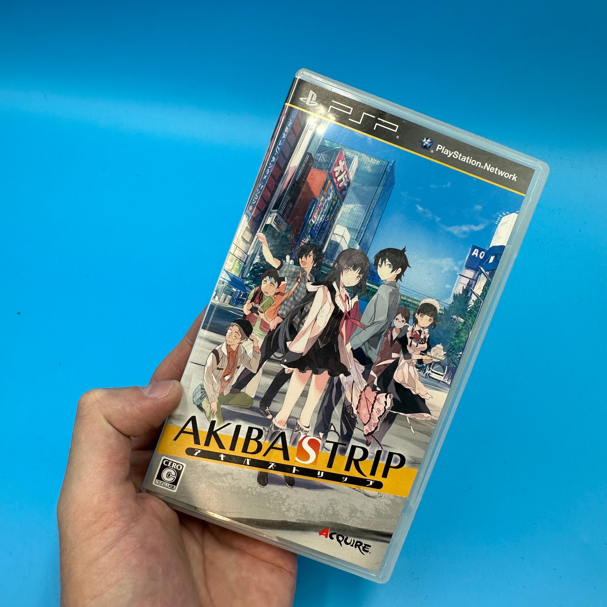 Игра Akiba's Trip для PSP, японское издание NTSC-J, оригинал Б/У, издатель Acquire 2011, рейтинг 15+, язык японский