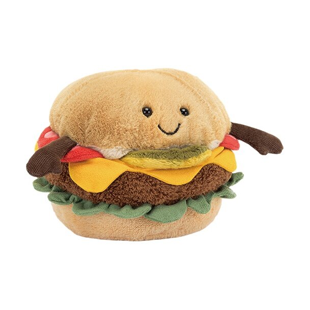 Плюшевая игрушка унисекс JELLYCAT Amuseables Бургер, Fun Hamburger