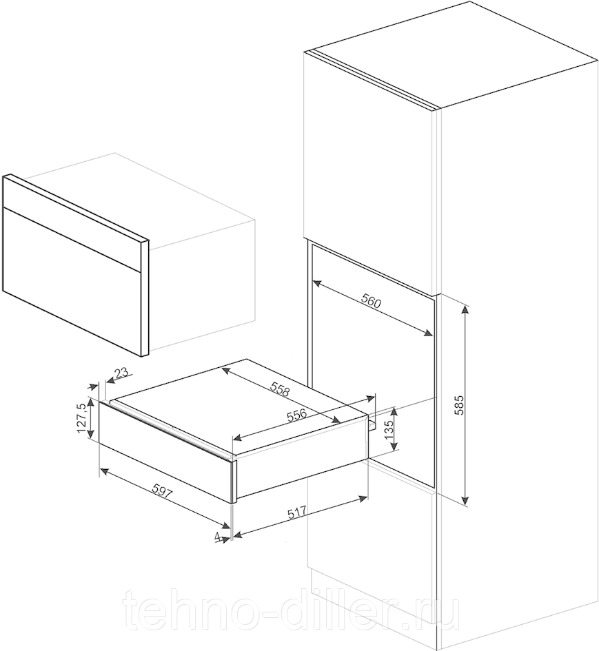 Подогреватели посуды Smeg CPR915N