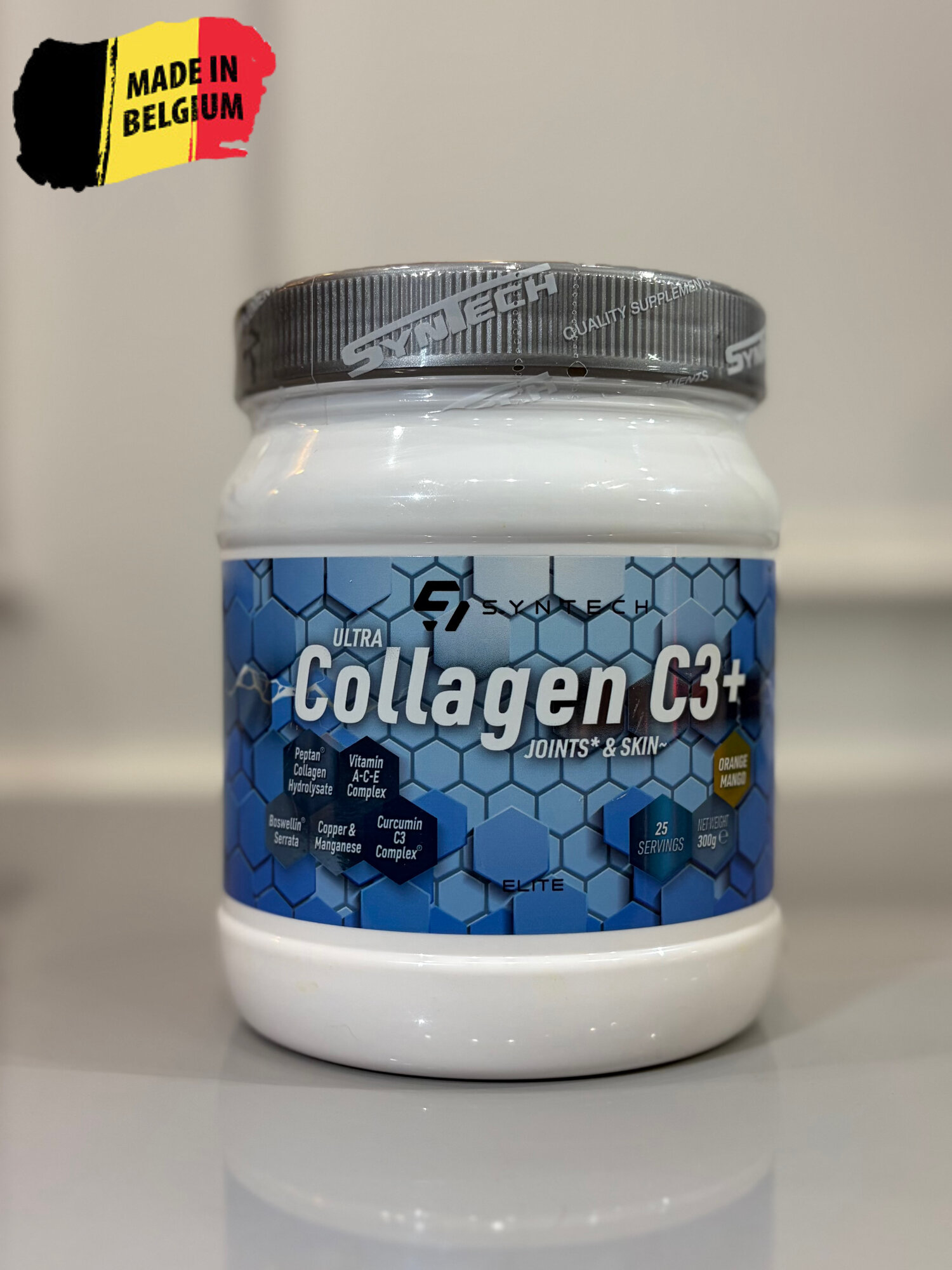 Гидролизат Коллагена. Syntech Nutrition Collagen C3+ 300г. Вкус: апельсин-манго
