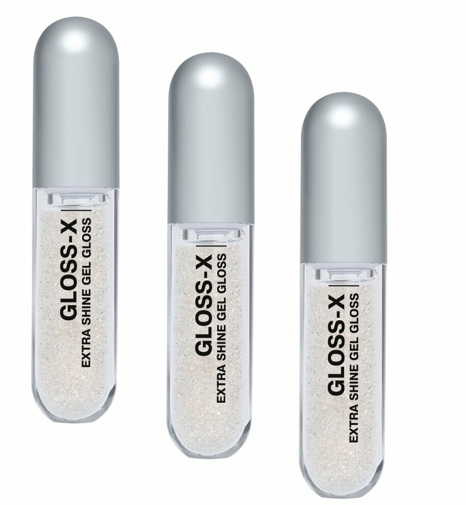 Гель-блеск для губ Influence Beauty Lip gel gloss "Gloss-X" тон 03 3шт