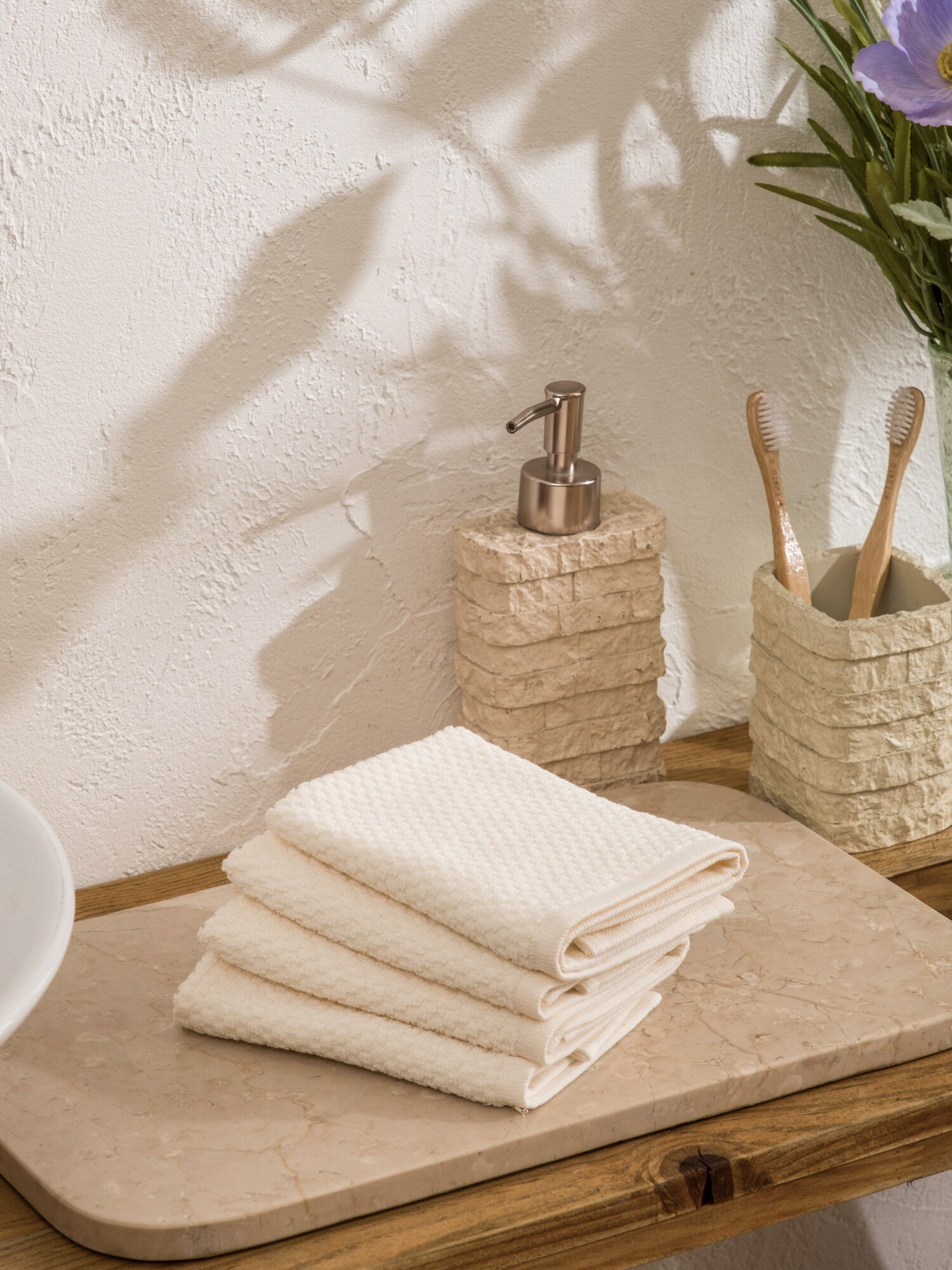 LC WAIKIKI Хлопковое полотенце для рук, упаковка из 4 штук, 30x30 см