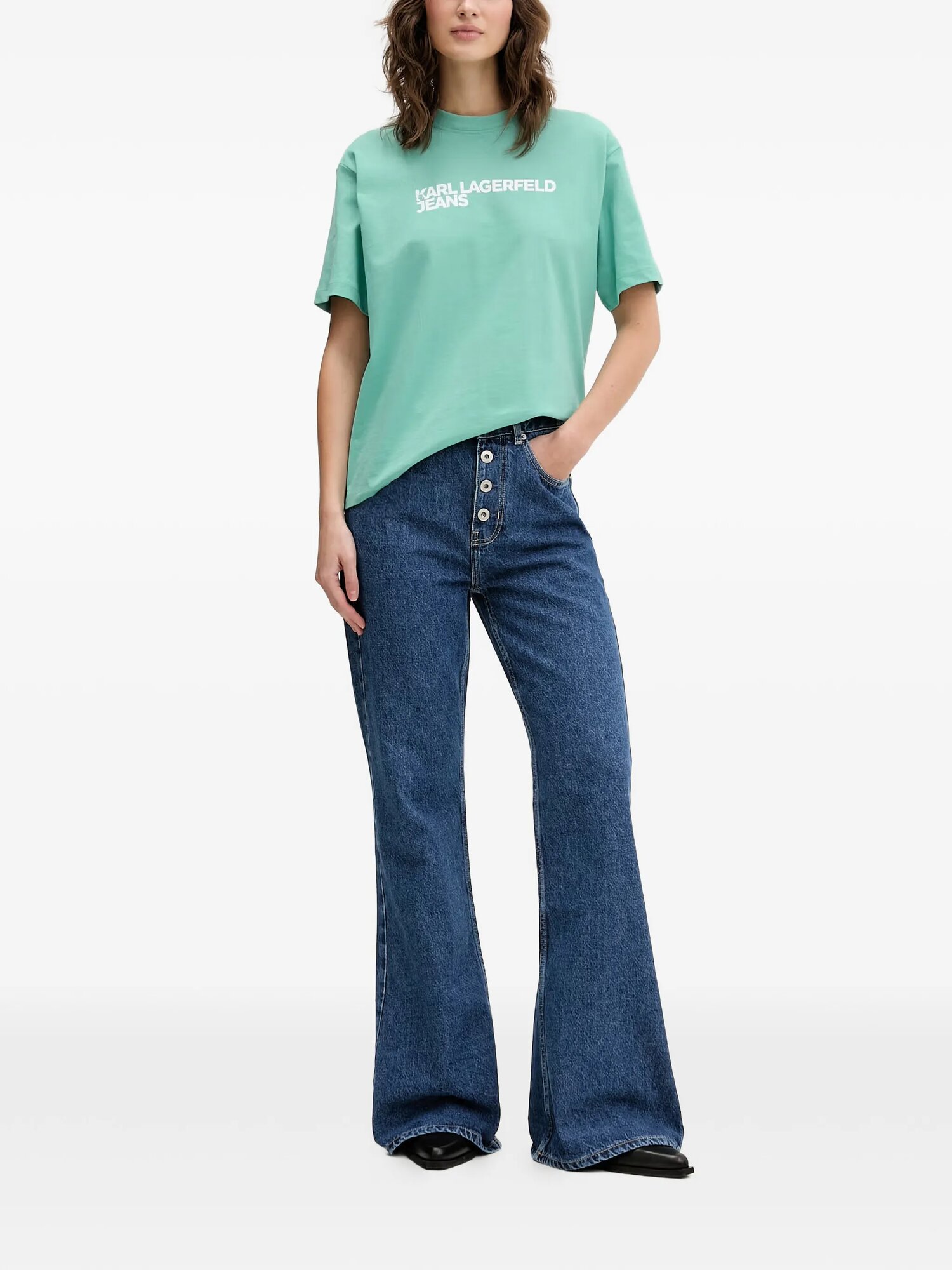 Футболка KARL LAGERFELD JEANS, размер 38 — фото 1