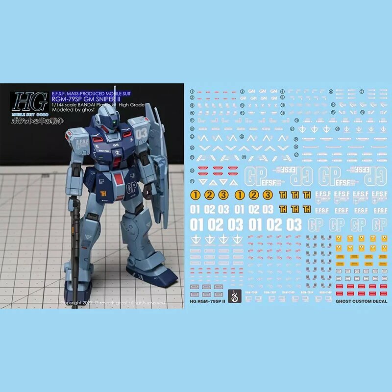 Флуоресцентная наклейка для модели 1/144 HGUC