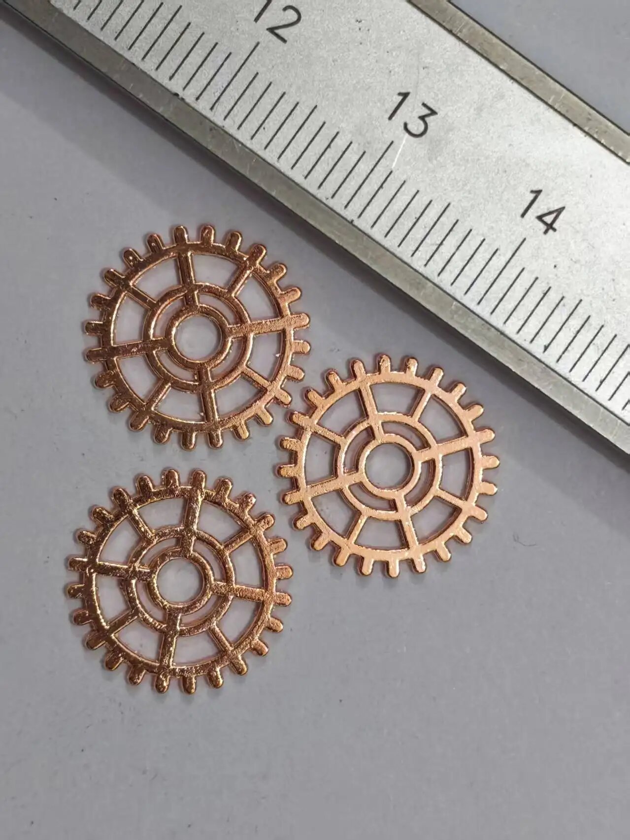 Подвески стимпанк из античной бронзы 35 шт. Коричневый, Желтый, rose gold