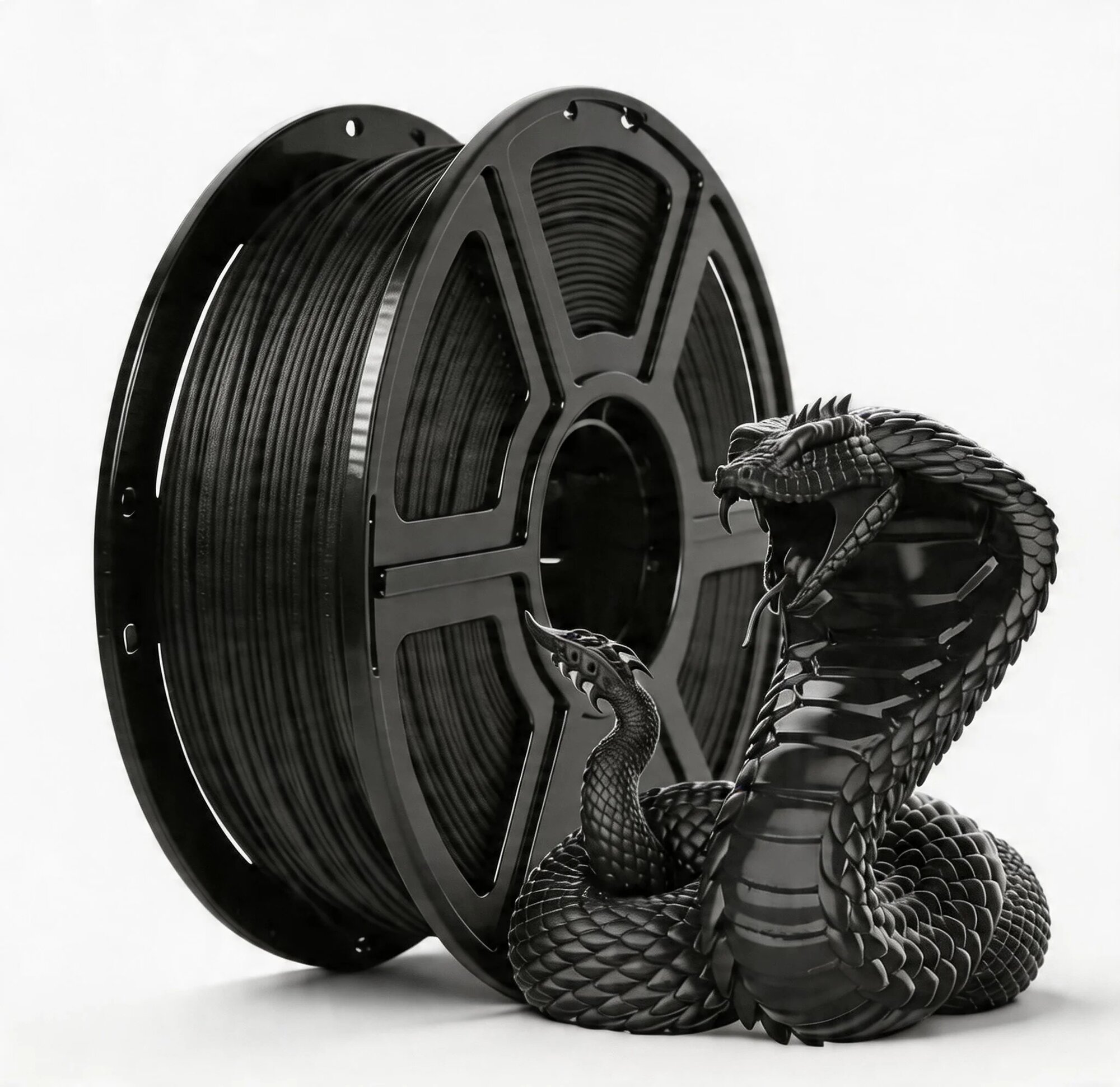 Черный PETG филамент 250g для 3D-печати