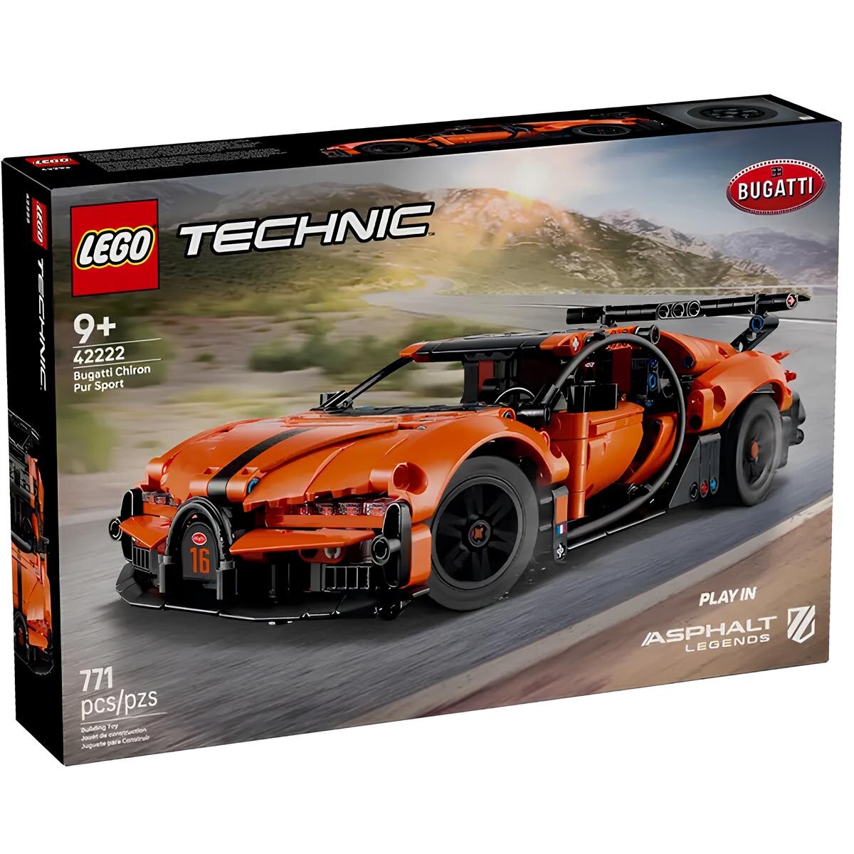Конструктор LEGO Technic 42222 Гиперкар Bugatti Chiron Pur Sport