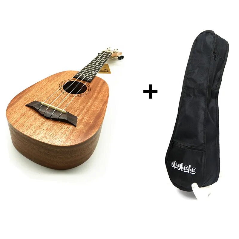 SevenAngel 21-дюймовая укулеле сопрано из сапеля ukulele with bag