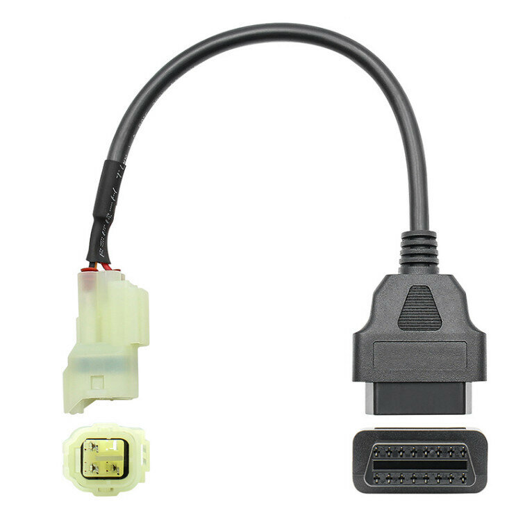 Переходник автосканера для мотоциклов Honda 4 pin на OBD2