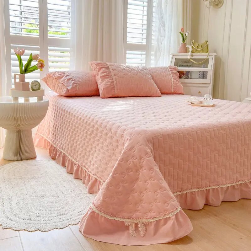 Покрывало Bonenjoy из хлопка 245x250 см Розовый, pink