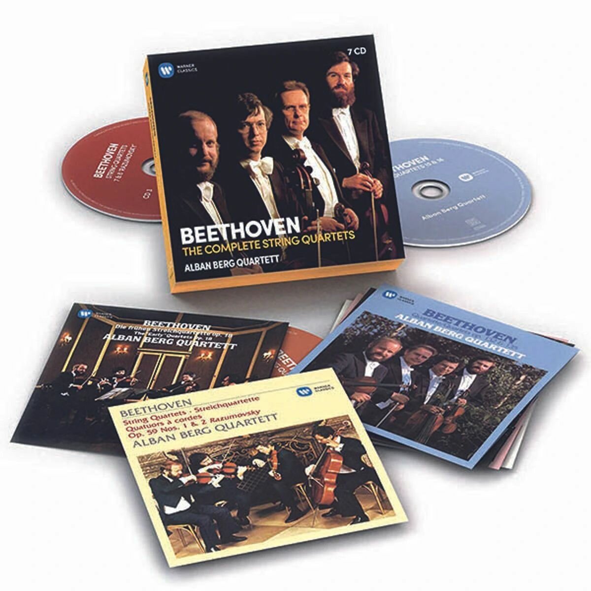 CD диск Alban Berg Quartett - Beethoven: The Complete String Quartets (7CD) 2019, Papersleeves In Box