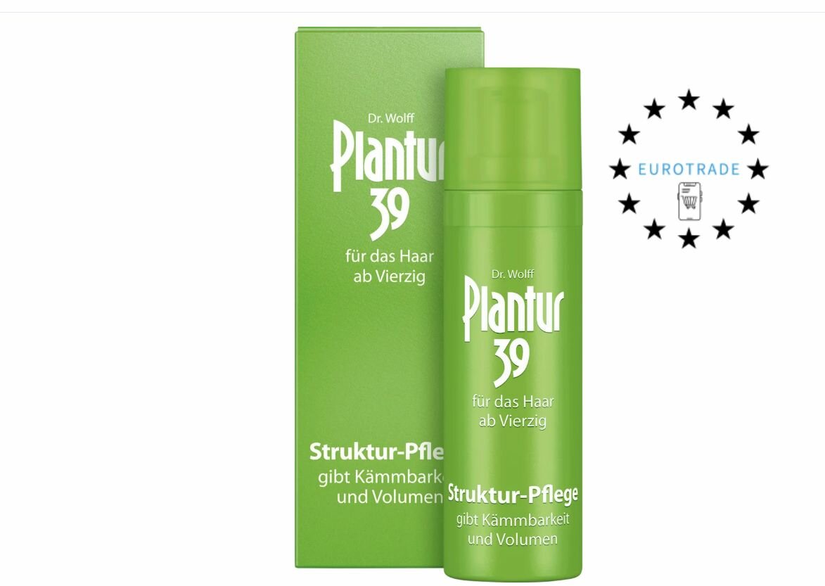 Plantur 39 Dr. Wolff Несмываемый уход с "Фито-кофеином" для истощенных волос у женщин от 40 лет, 30 мл (Германия)